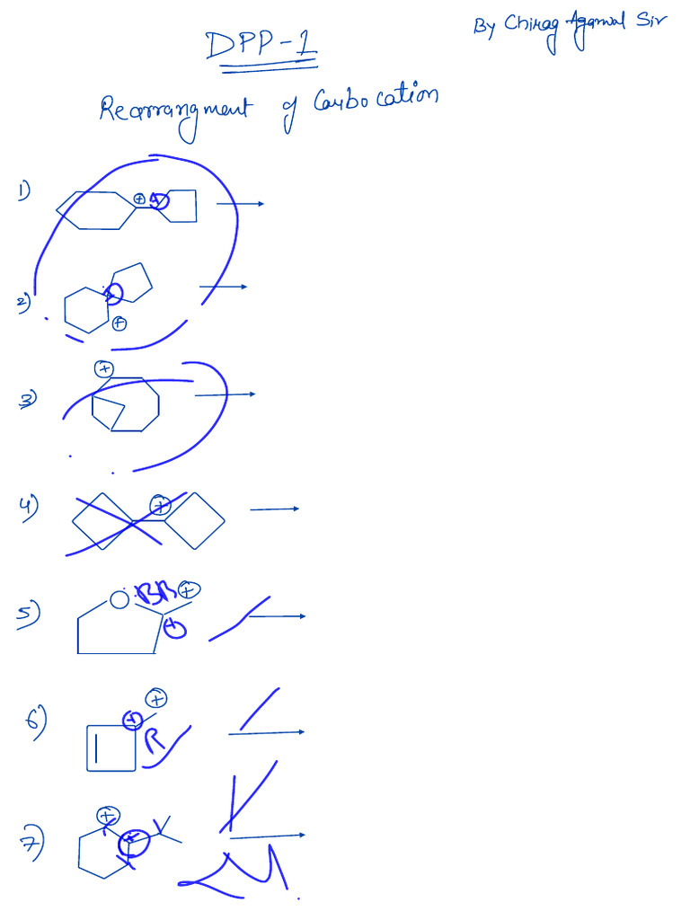 Rearrangement of Carbocation | PDF
