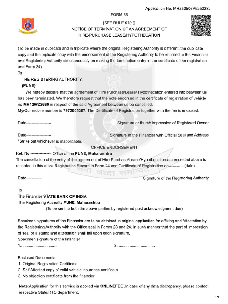 Form 35 New | PDF