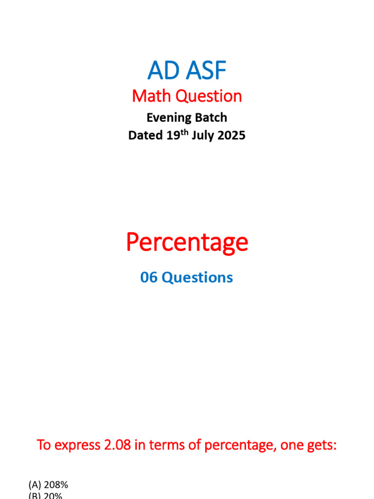 Math Practice Questions for Evening Batch | PDF | Quadratic Equation ...