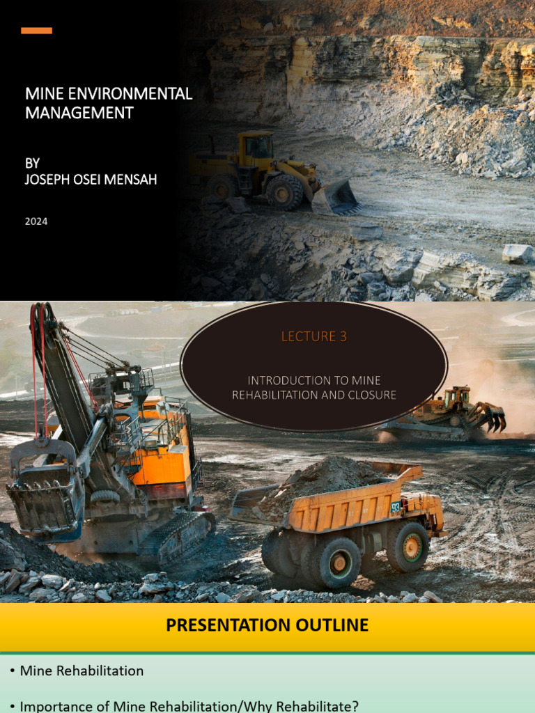 Mine Rehabilitation and Closure Strategies | PDF | Ecological ...
