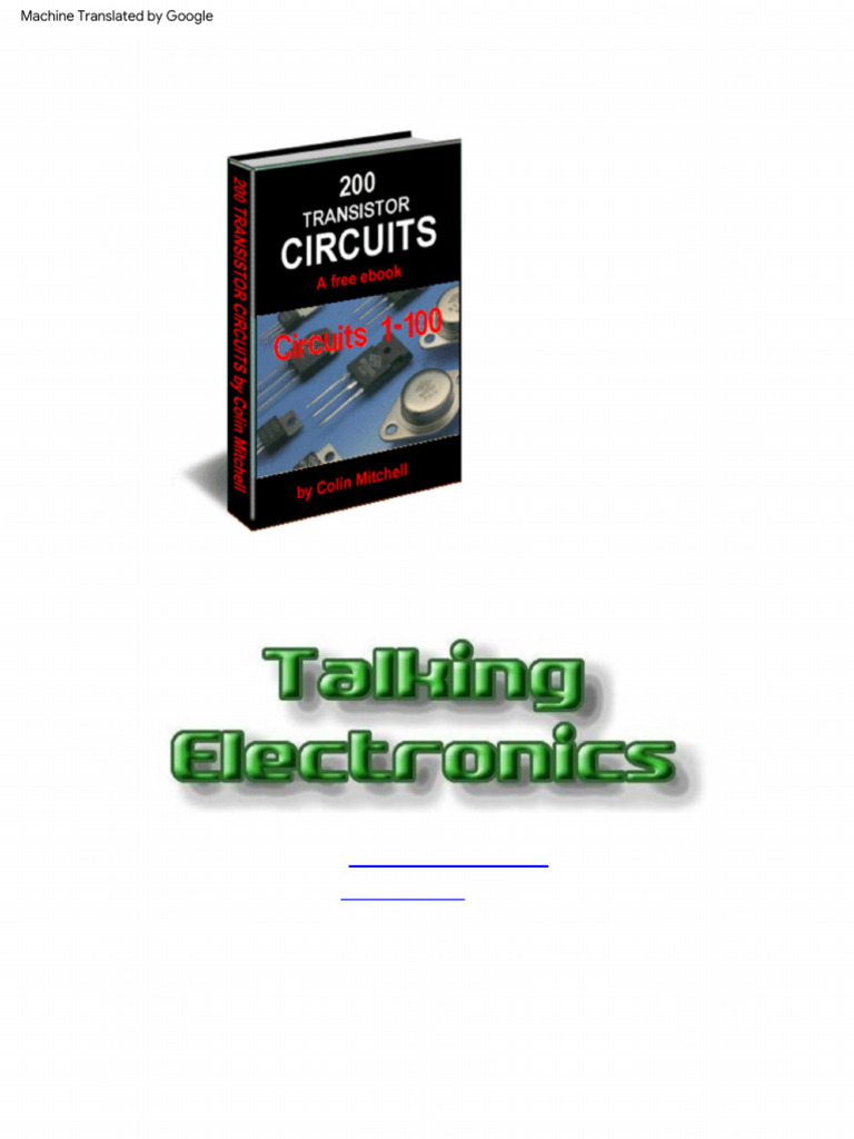 100 Circuitos de Transistores DIY | PDF | Rede elétrica | Diodo emissor ...
