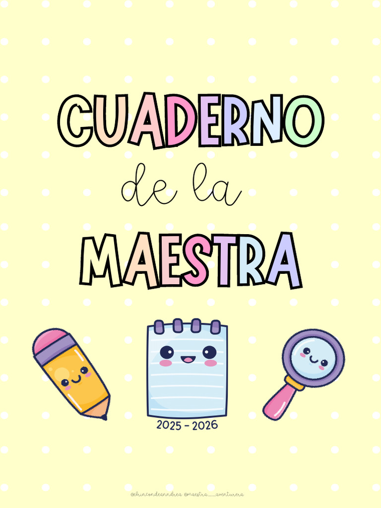 Cuaderno del Profesor 2025-2026 | PDF