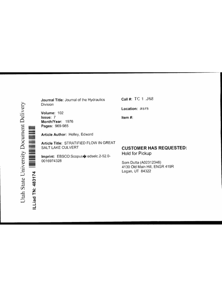 Holley 1976 JHydDiv | PDF