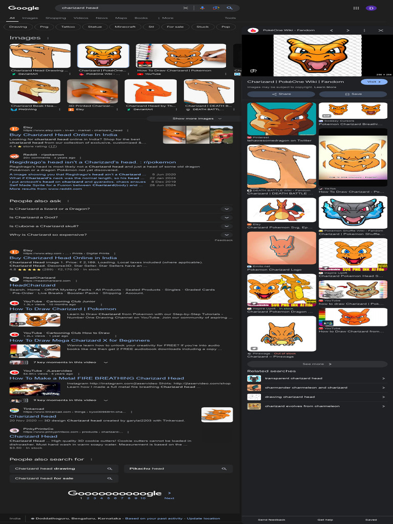 Charizard Head - Google Search | PDF | Pokémon