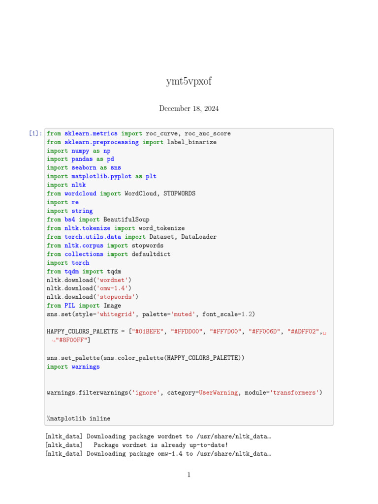 BERT Driven Sentiment Classification With PyTorch | PDF | Computing