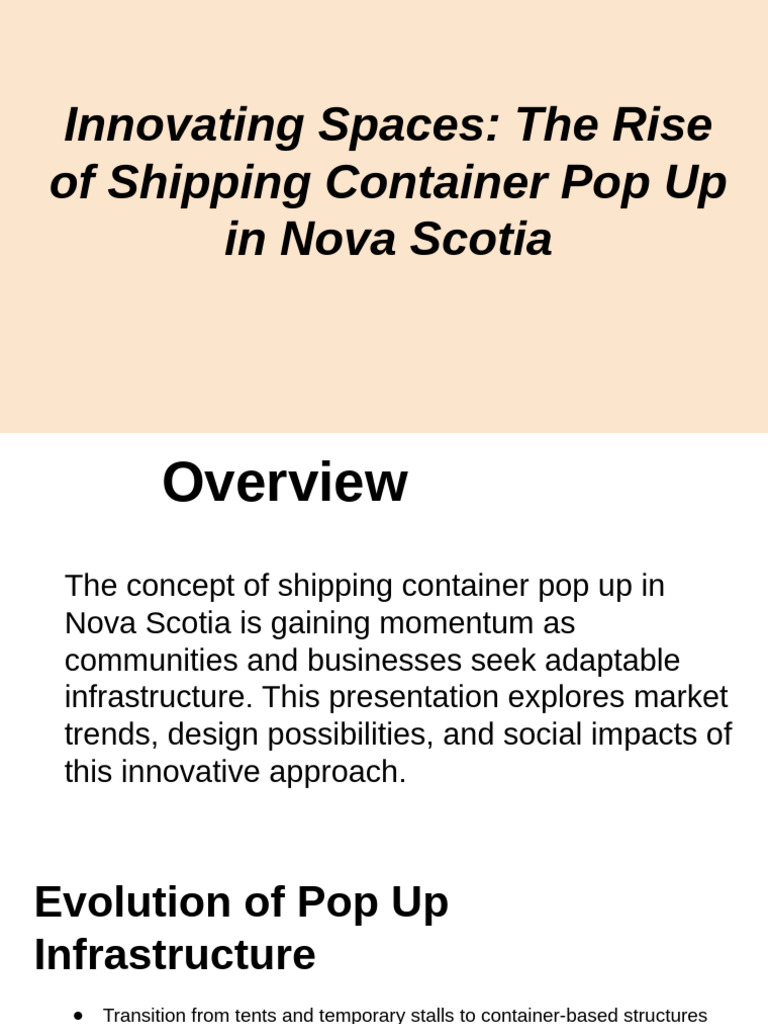 Innovating Spaces - The Rise of Shipping Container Pop Up in Nova ...