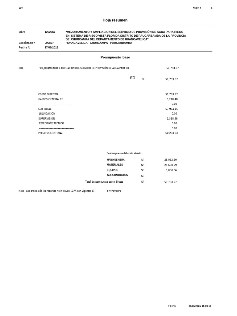 Resumenpresupuesto Adic | PDF