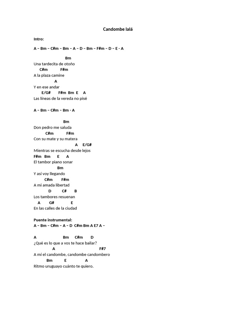 Candombe Lalá | PDF