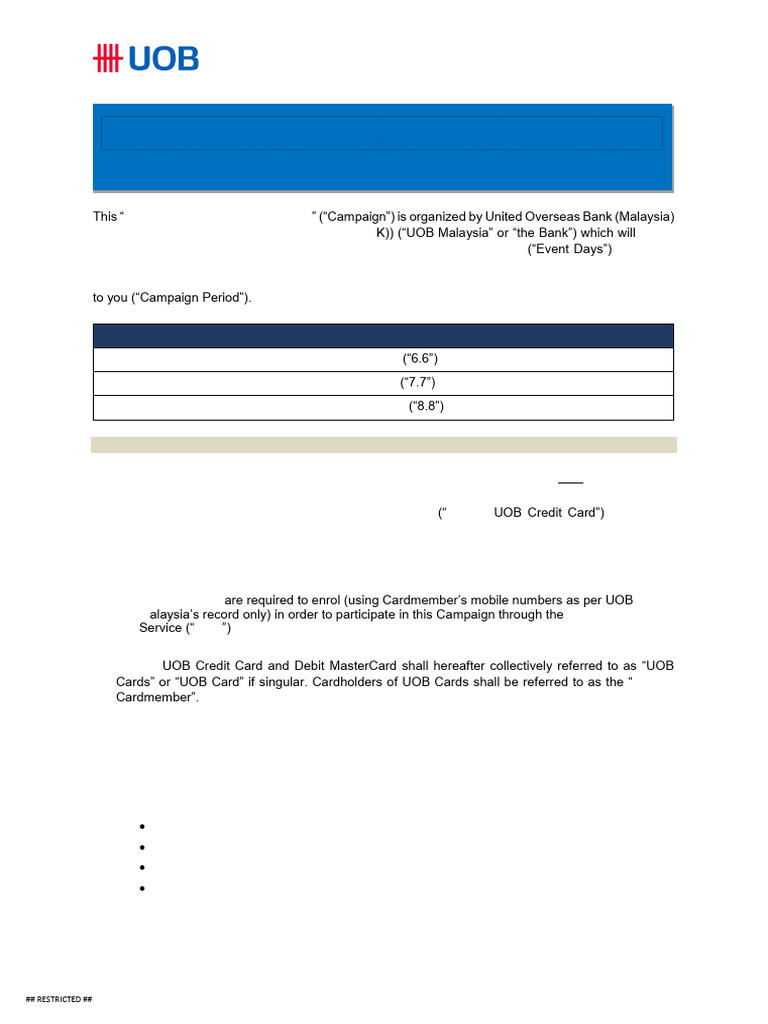 2025 Double Digit Campaign TNC | PDF | Credit Card | Debit Card