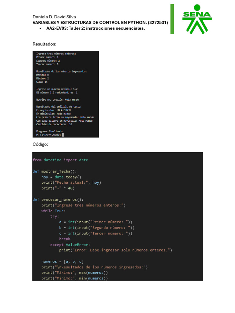 Instrucciones Secuenciales | PDF