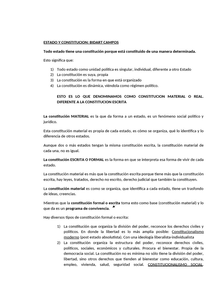 Constitución Material y Social: Análisis | PDF | Constitución | Estado ...