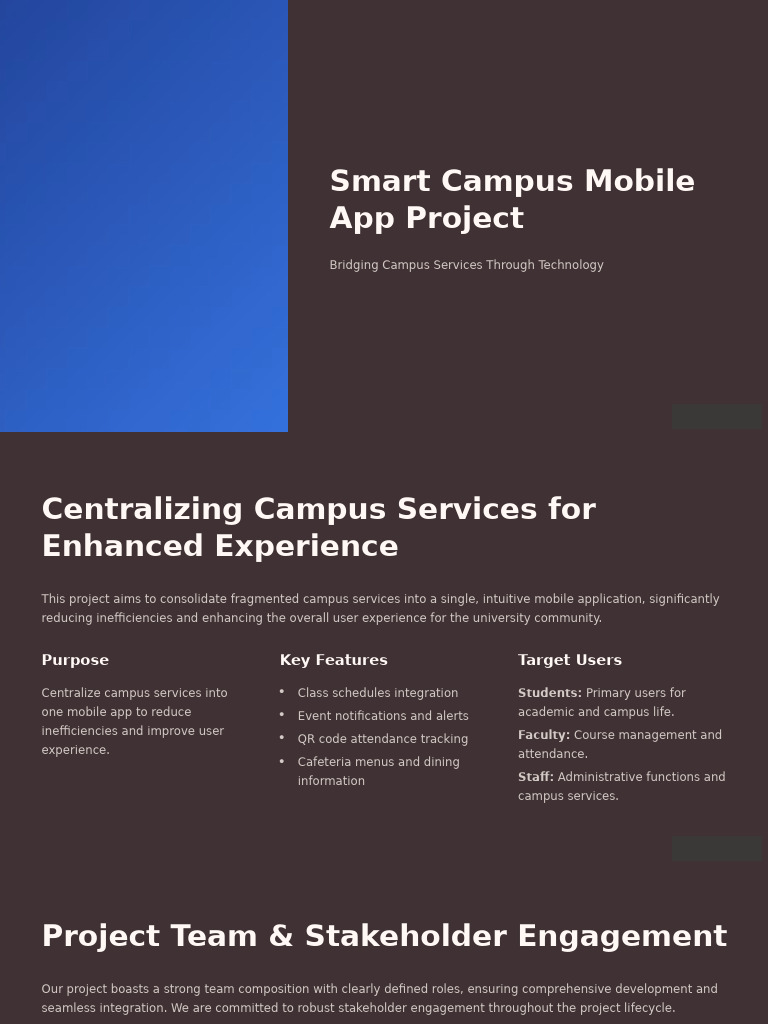 Smart Campus App Development Overview | PDF | Mobile App | Computing