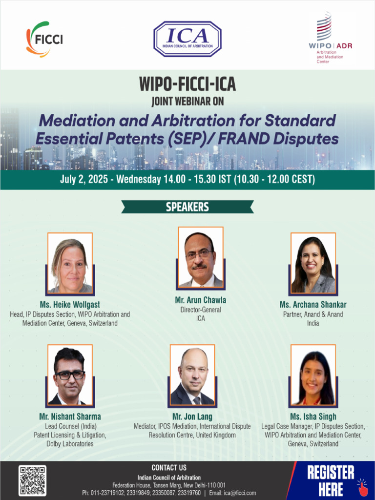 2025 Wipo Ica Ficci | PDF