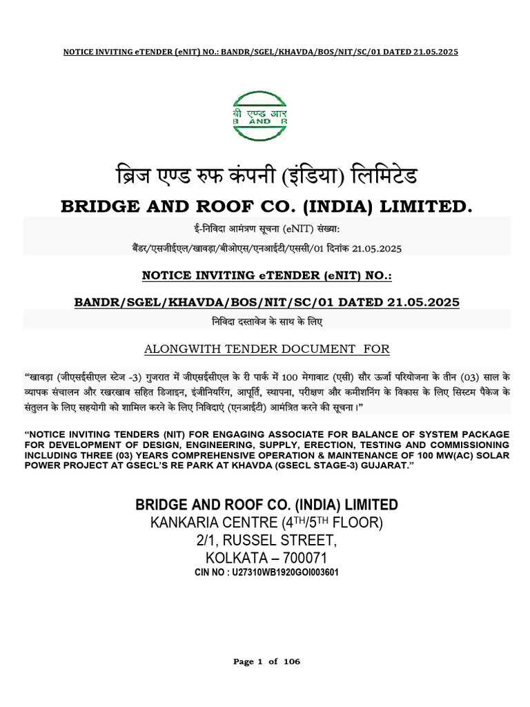 Tendernotice 1 | PDF | Payments