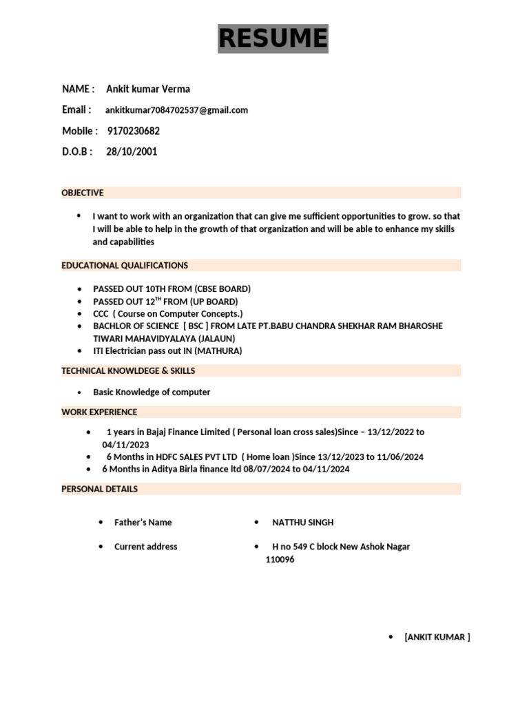 My Resume | PDF