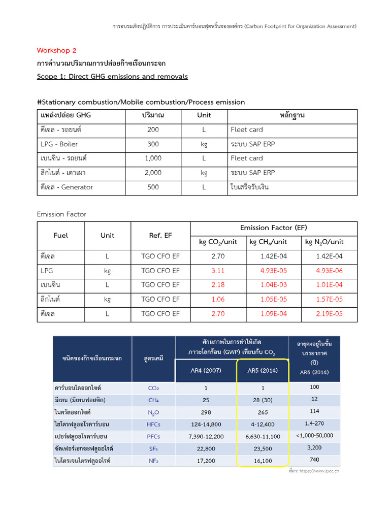 เฉลย Workshop CFO 2 | PDF