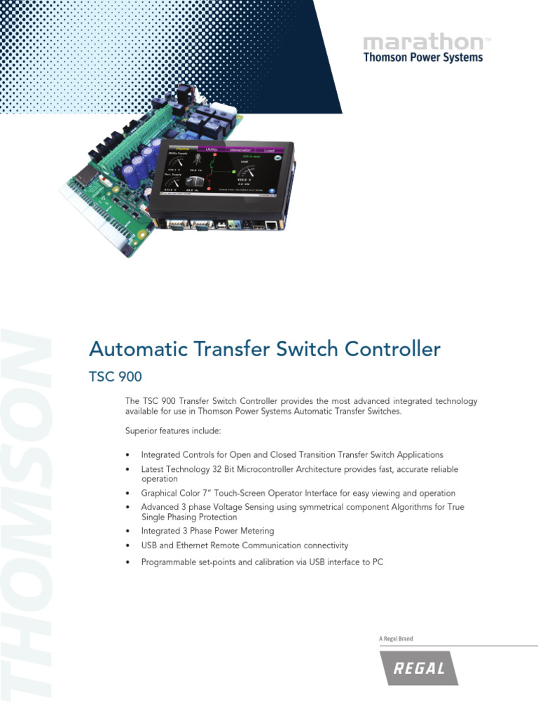 TSC900 Brochure | PDF | Microcontroller | Switch