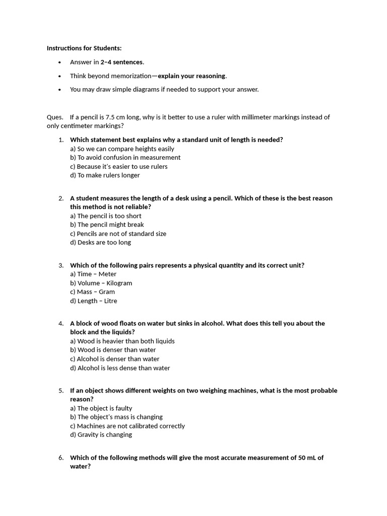 Revision For Students | PDF