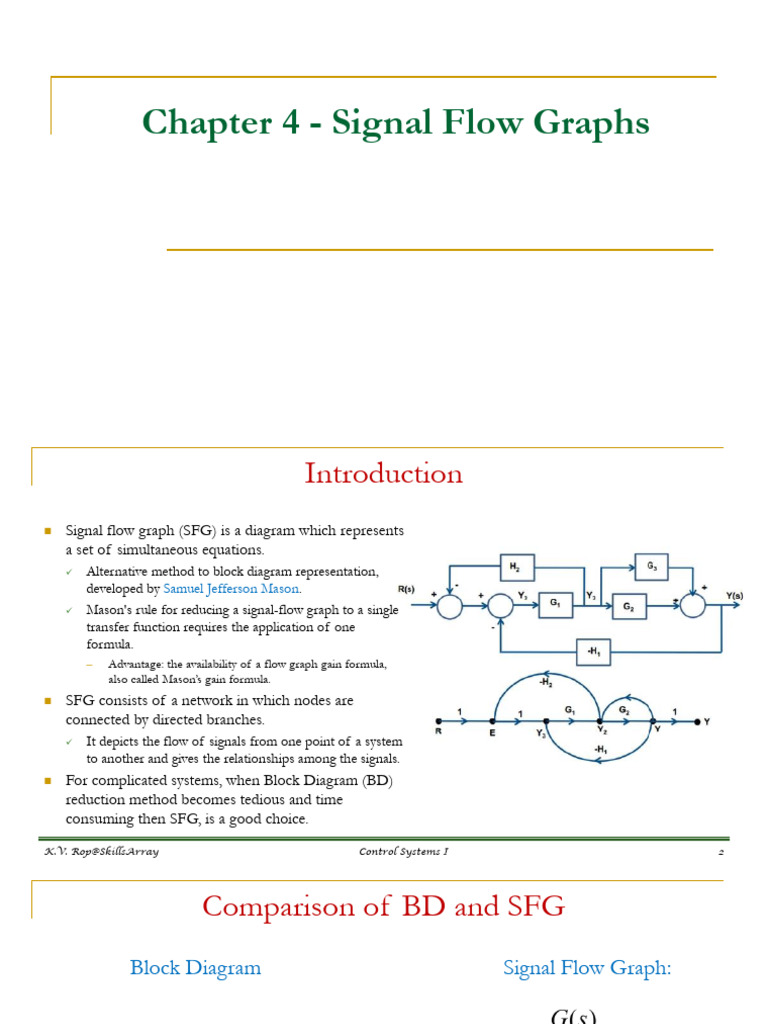BEE 3206 Chapter 4 - Signal Flow Graphs | PDF | Control Theory | Algebra