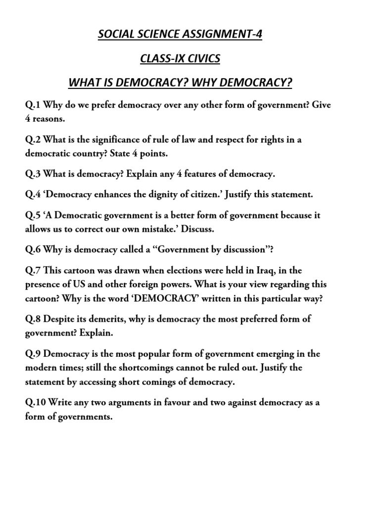 Understanding Democracy: Key Concepts and Debates | PDF