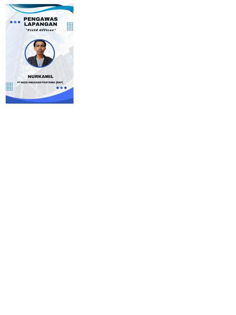 Id Card PT Rap | PDF