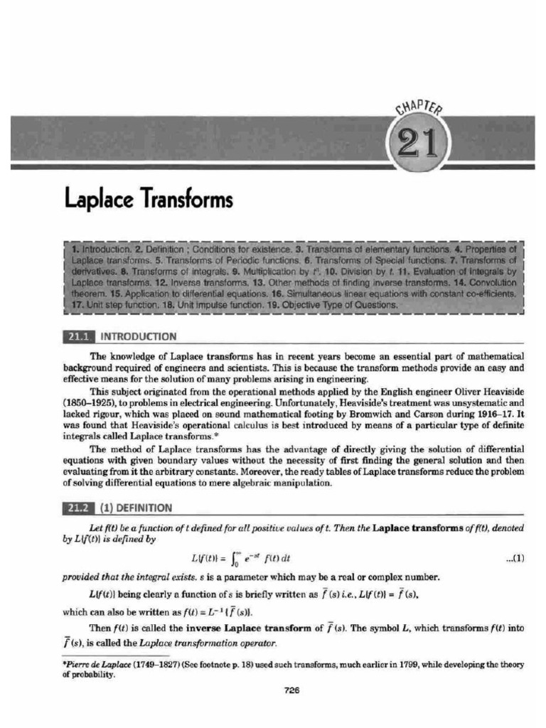Laplace Transformation | PDF