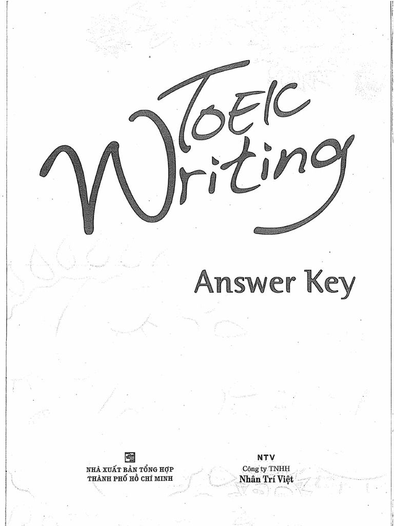 NTV Toeic Writing - Answer Key | PDF