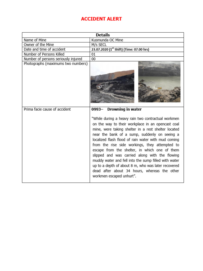 Kusmunda OC Mine 23-07-20 | PDF