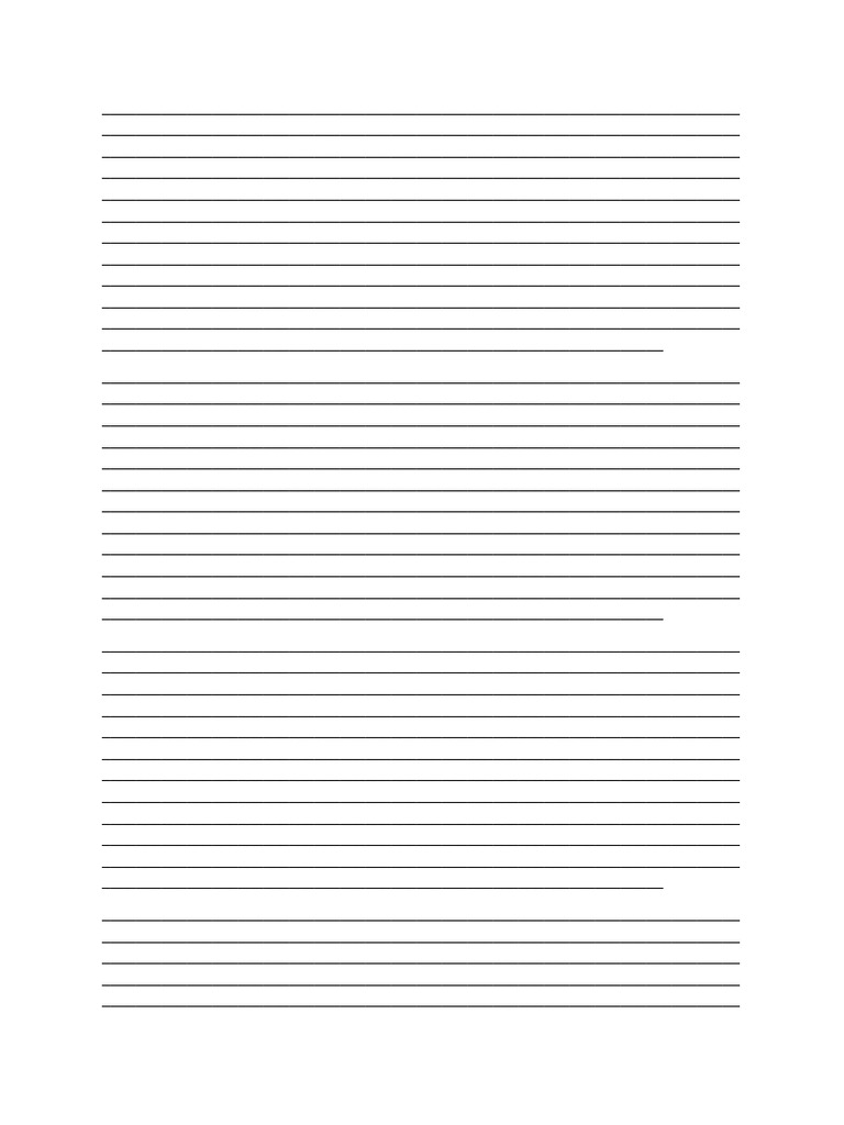 A 4 Ruled Sheet | PDF