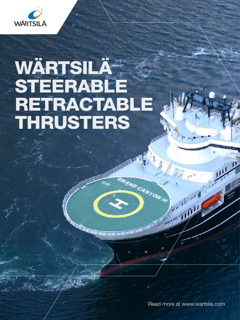 Wärtsilä Steerable Retractable Thrusters | PDF | Rocket Engine | Thrust