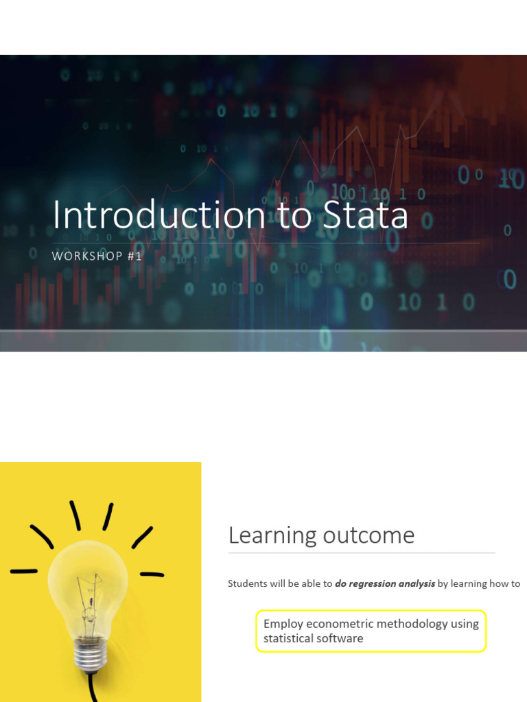 1b.introduction To Stata | PDF