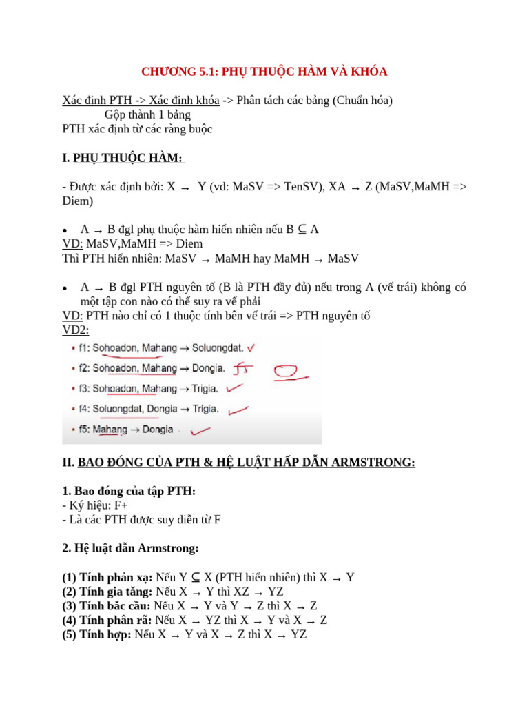 Định nghĩa về phần lý thuyết PTH | PDF