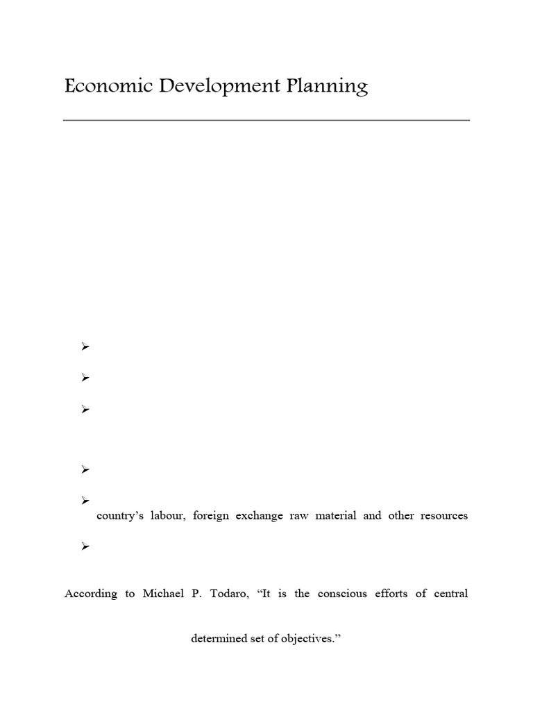 Economic Development Planning UNIT V | PDF | Capitalism | Socialism