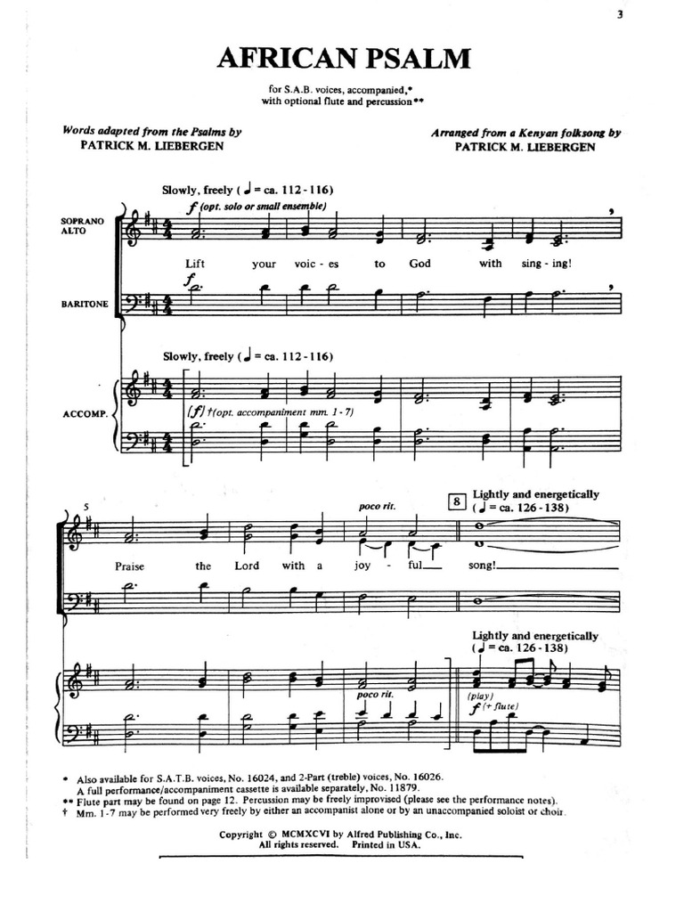 African Psalm | PDF
