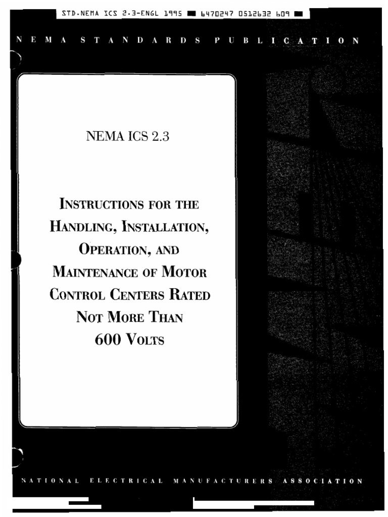 Nema Ics 2.3 | PDF | Electrical Wiring | Elevator