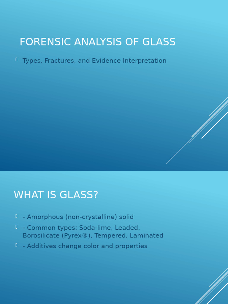 Glass Fracture Forensics | PDF