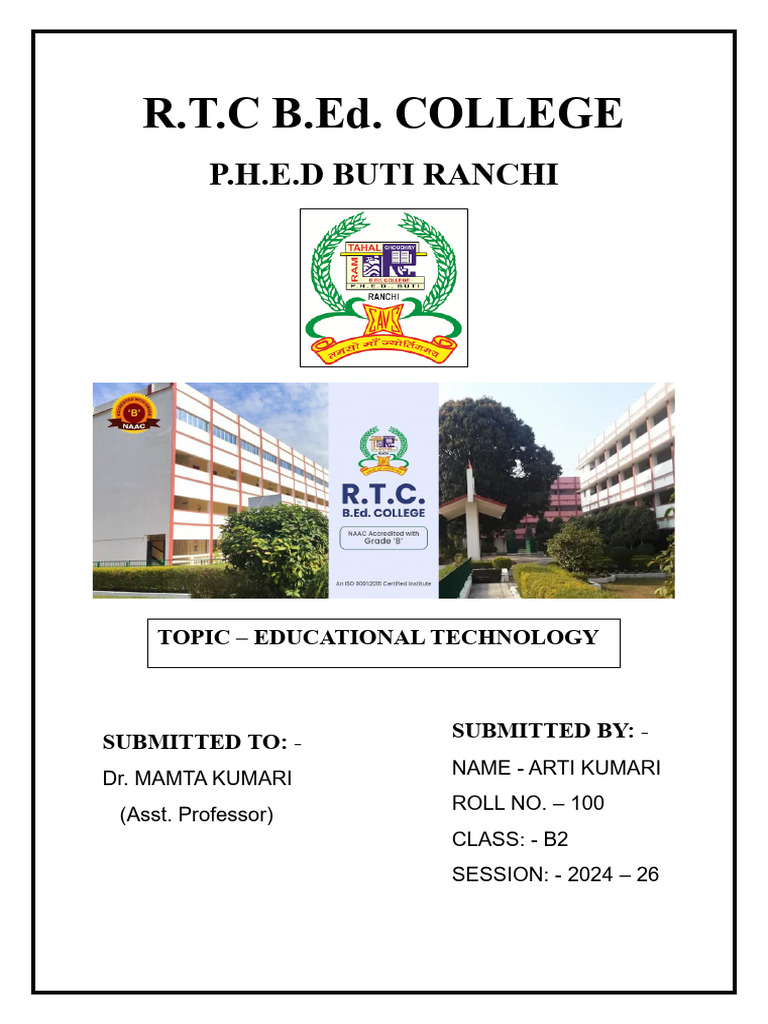 Educational Technology EPC-3 | PDF | Educational Technology | Multimedia