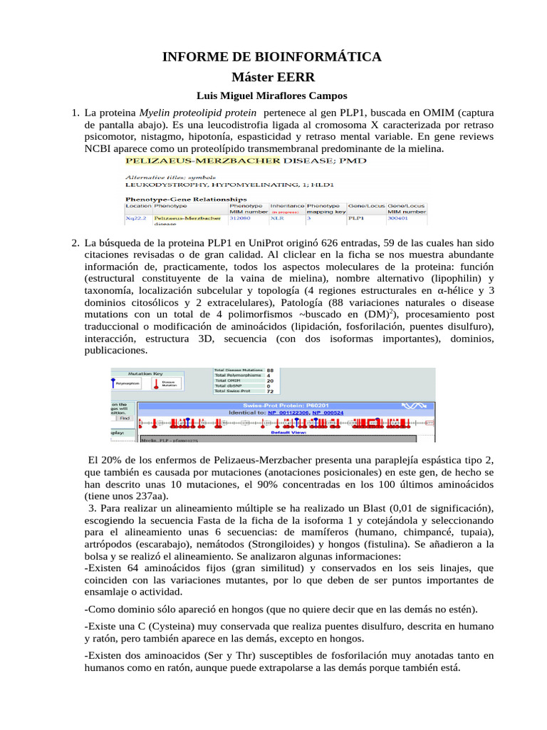 Bio Inform Á Tica | PDF | Gene | Centro Nacional de Información Biotecnológica