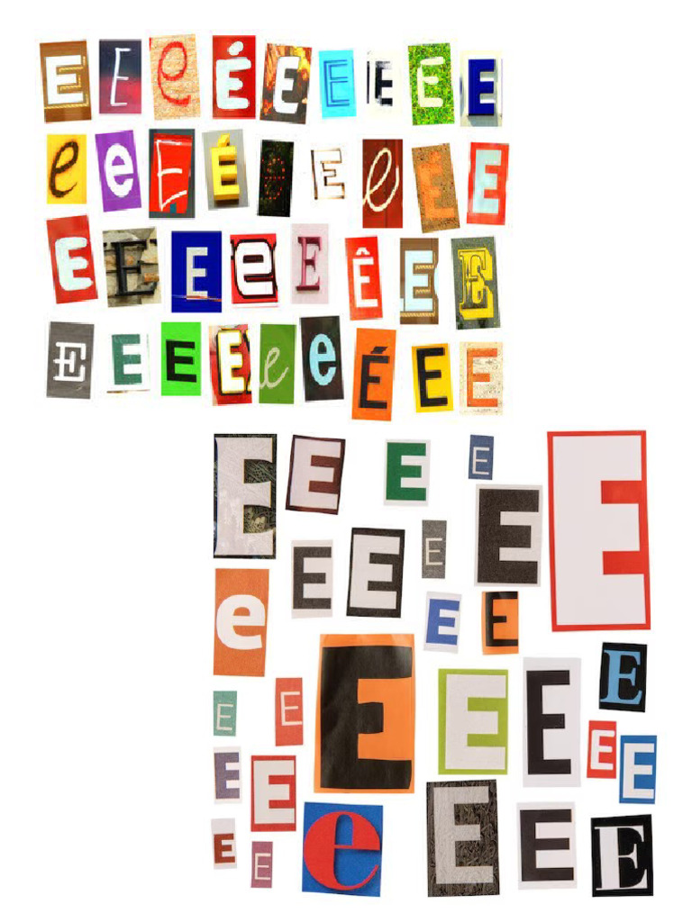 Recortes de Letras E | PDF