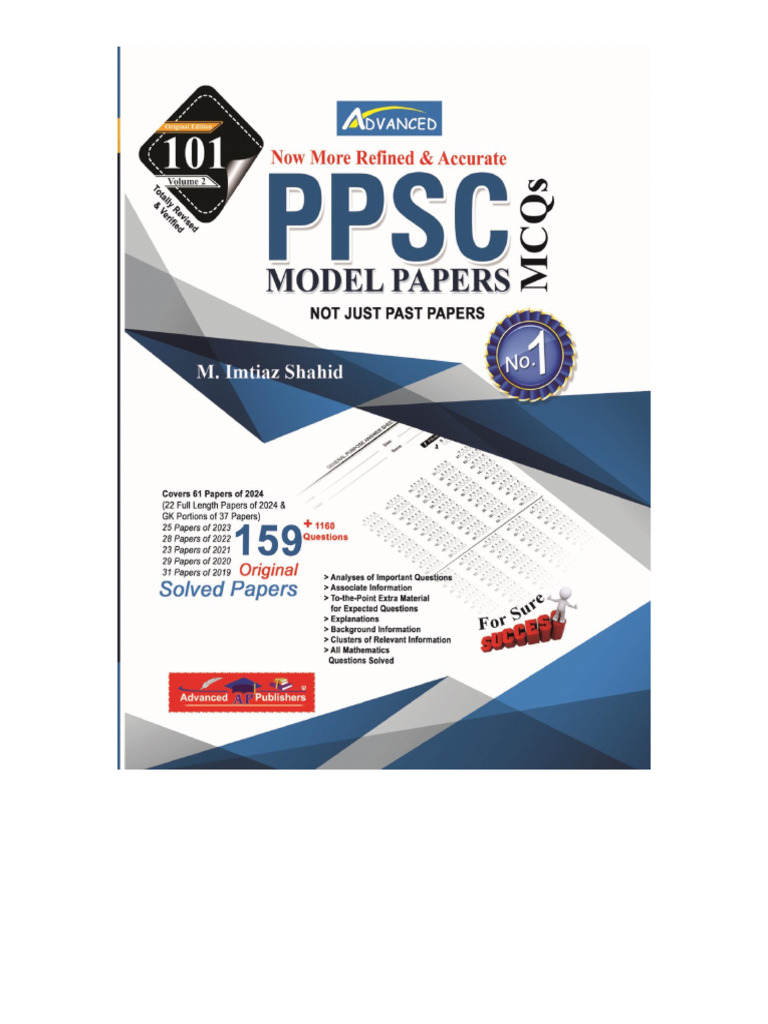 Contents PPSC Model Papers Edition 101 | PDF