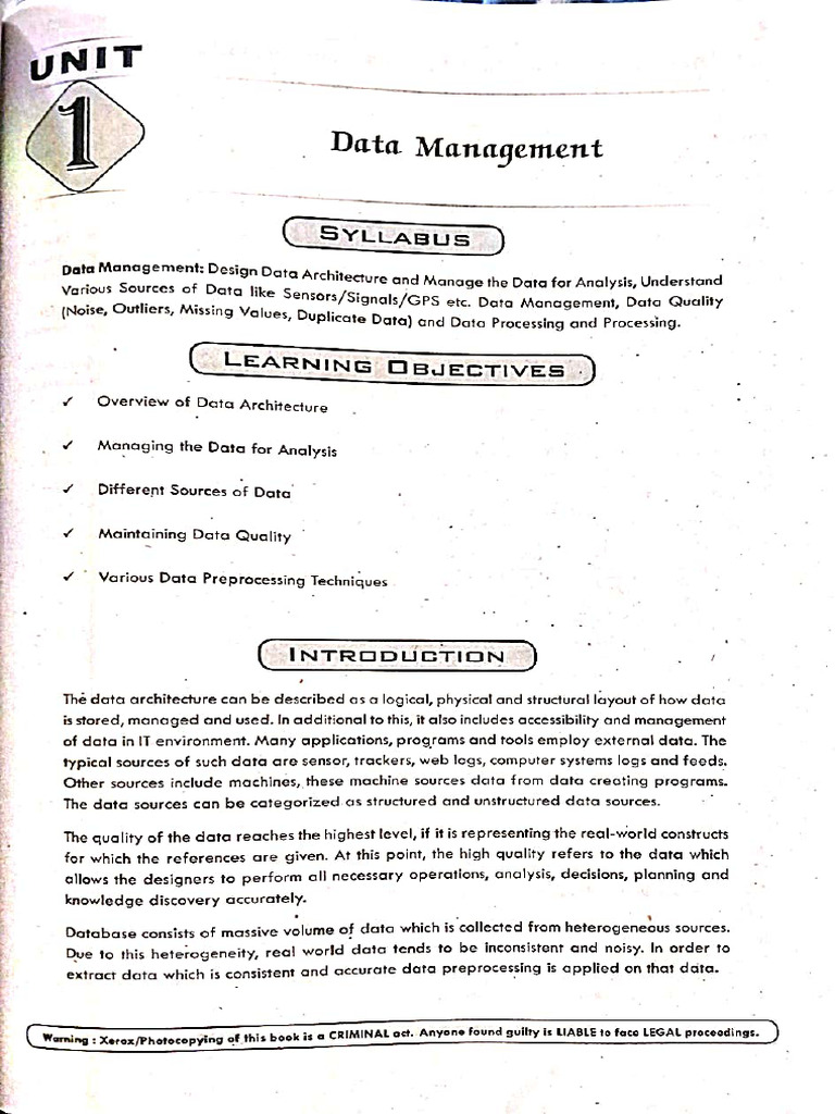 DA Unit 1 | PDF