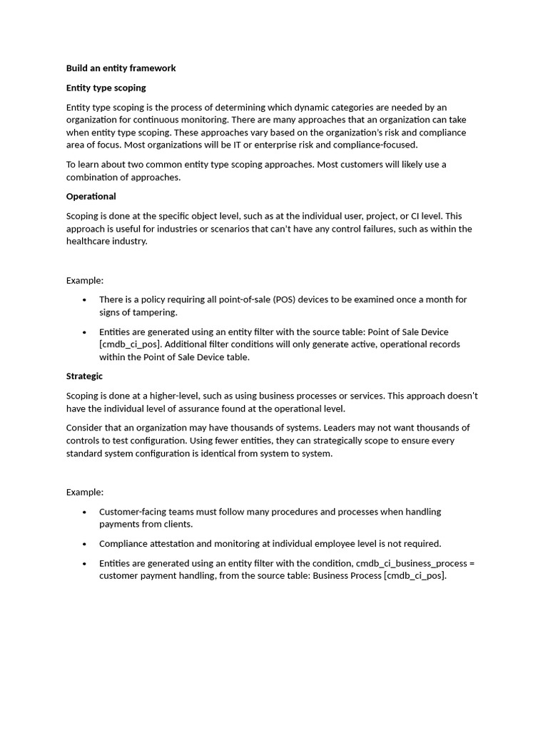 Build An Entity Framework | PDF | Point Of Sale | Risk