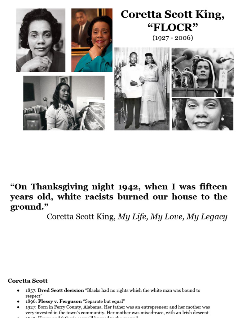 African American Women in US Politics - Coretta Scott King | PDF | Coretta Scott King | Society ...