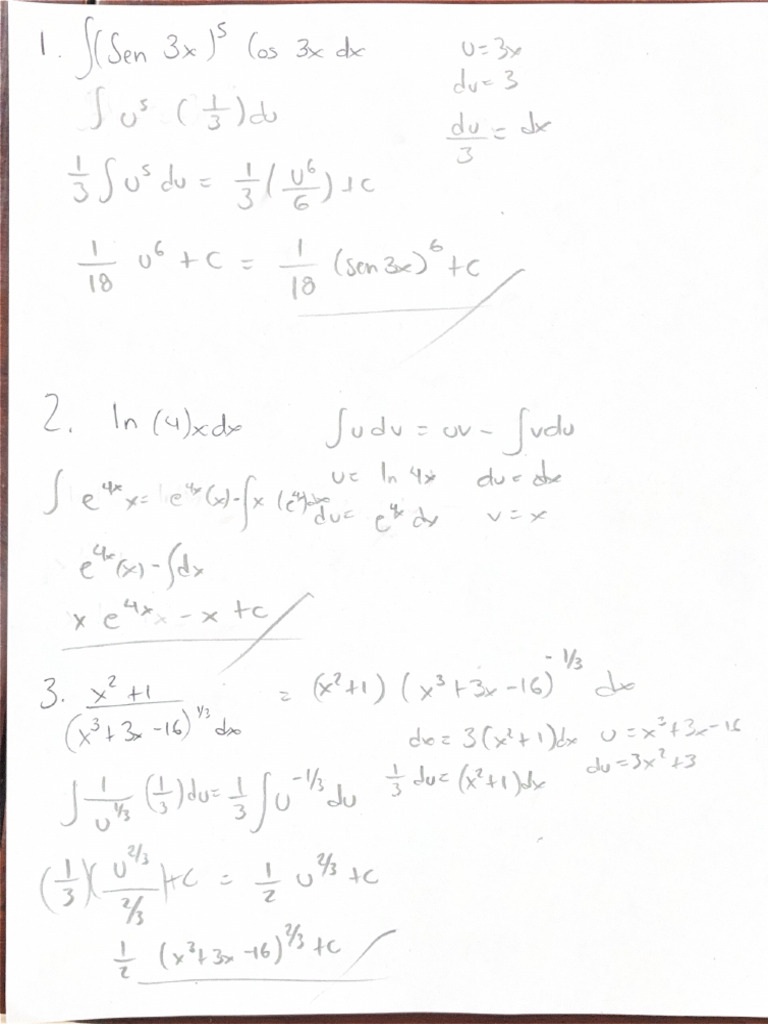 Comprobacion Examen Integrales | PDF