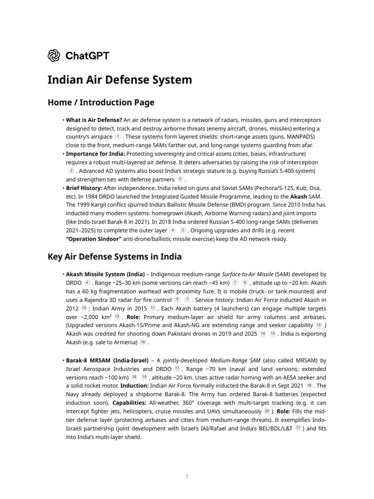Indian Air Defense System | PDF | Anti Ballistic Missile | Military ...