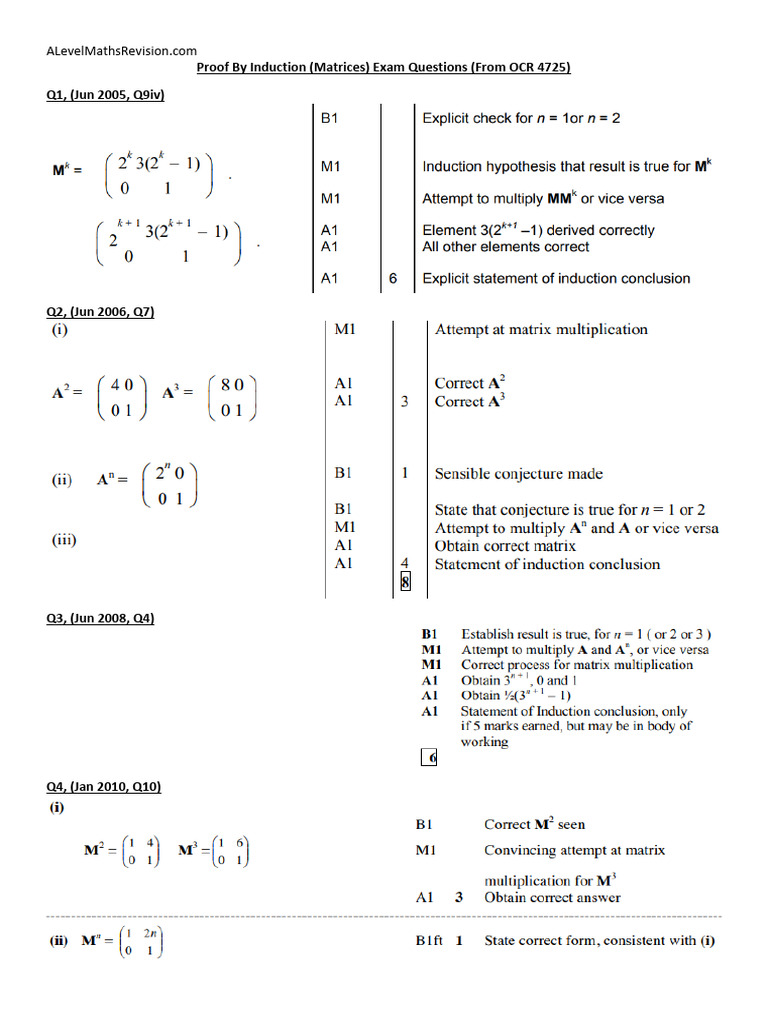 OCR Matrices MS | PDF