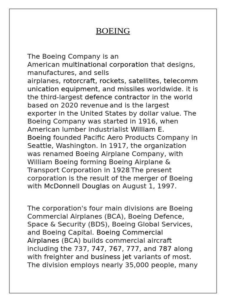 Boeing | PDF