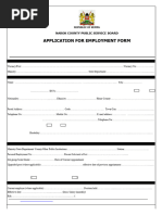 PSC 2 Employment Application Form 2016 | PDF | Academic Degree | Kenya