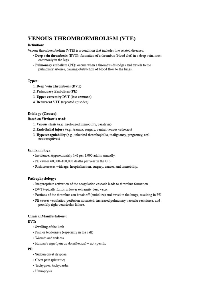 Understanding Venous Thromboembolism | PDF | Thrombosis | Vein