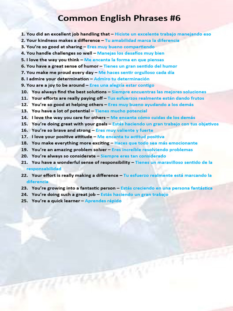 Common English Phrases 6 | PDF